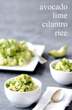 Avocado Cilantro Lime Rice - JennifersKitchen