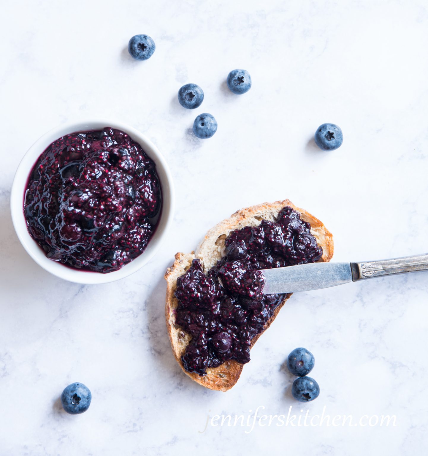 Sugar-Free, Fresh Strawberry Jam - JennifersKitchen