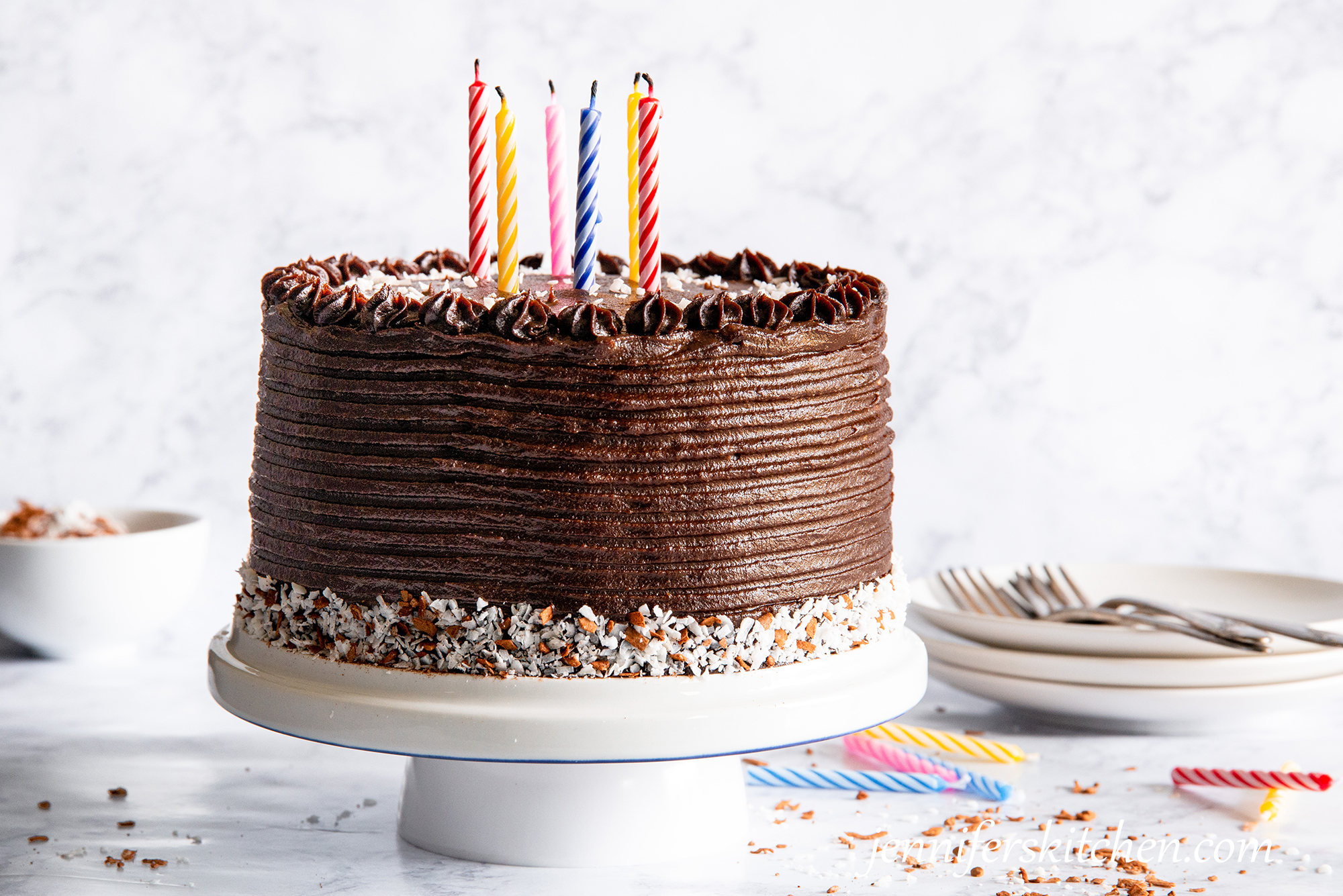 Healthy, Sugar-Free, Oil-Free, Vegan, Birthday Cake - JennifersKitchen